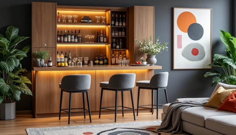 Créez un Espace Bar Accueillant dans Votre Salon